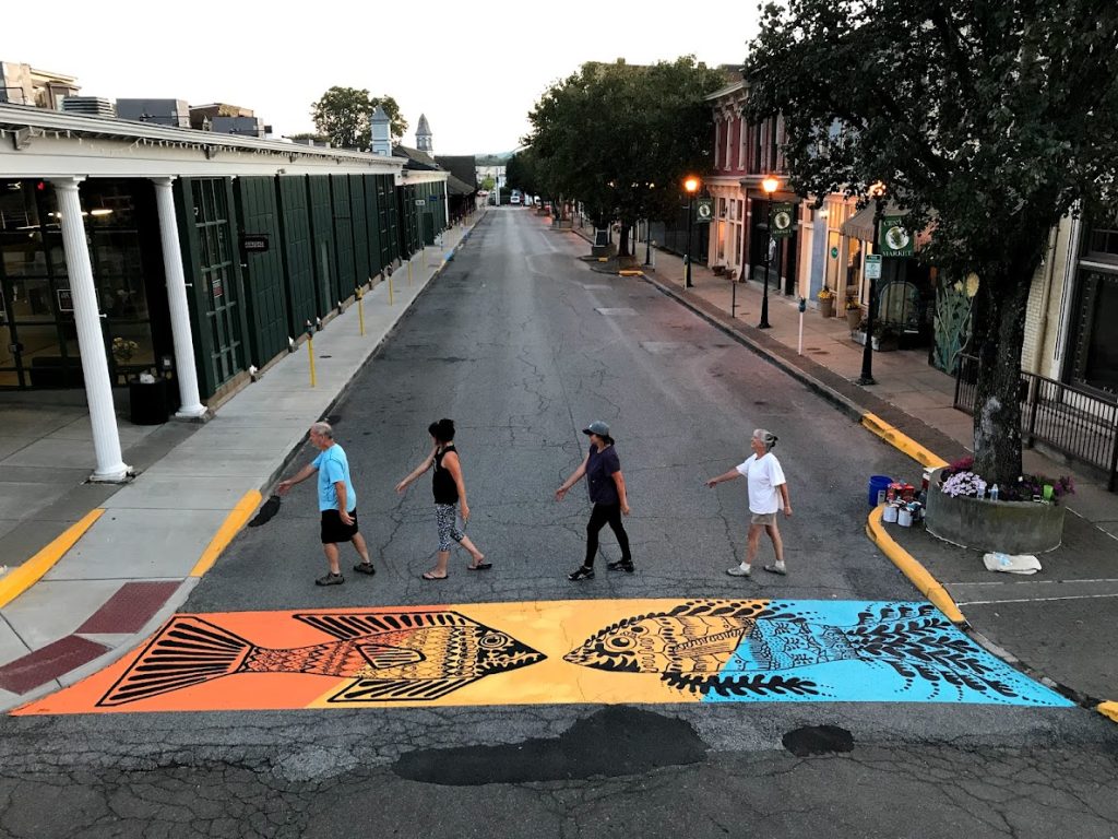 New Creative Crosswalks Brighten Up Centre Market - Weelunk