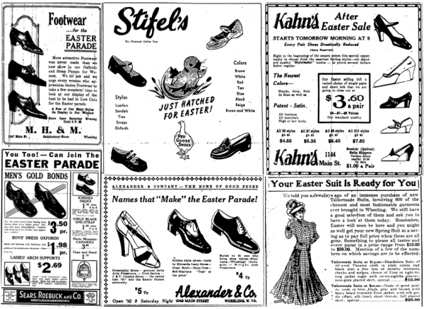 These Vintage Easter Ads Provide a Glimpse Into Wheeling’s Past - Weelunk