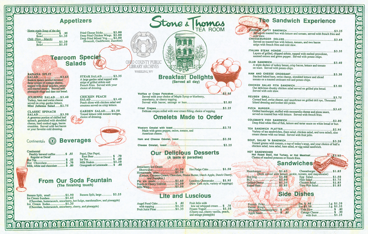 The Tasty Legacy of the Stone and Thomas Tea Room - Weelunk