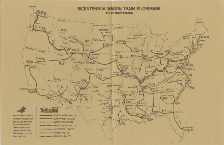 History in Reverse: The Day the Bicentennial Wagon Train Came to ...