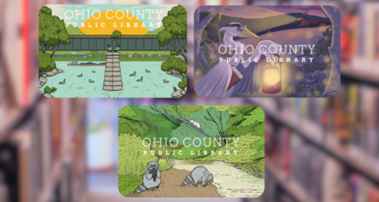 Ohio County Public Library Cards Unveils New Library Cards - Weelunk