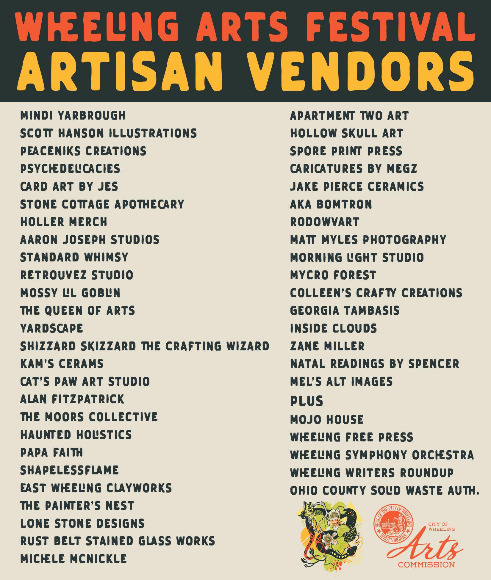 2025 Wheeling Arts Fest Set for Aug. 2nd - Weelunk